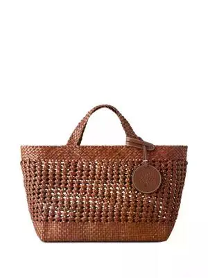 Mulberry Small Tote Bag With Braided Handles - Brown