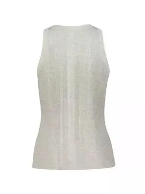 AMI Paris De Coeur Ribbed Tank Top - Grey