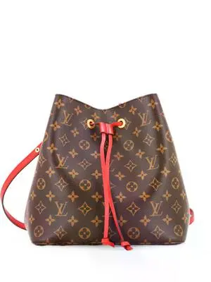 LOUIS VUITTON Monogram Canvas Neonoe Mm Bucket Bag - Brown