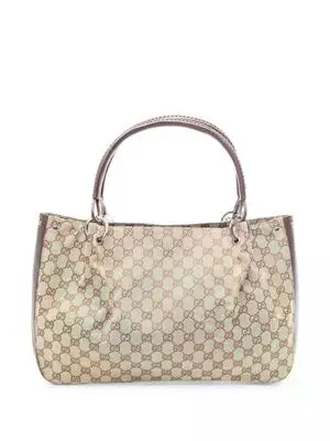Gucci 2000s Gg Canvas Tote Bag - Neutrals