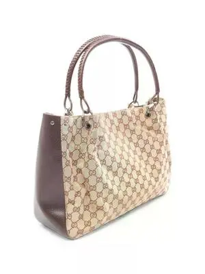 Gucci 2000s Gg Canvas Tote Bag
