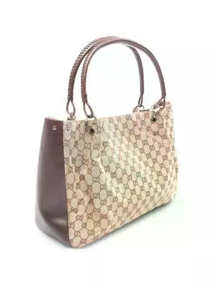 Gucci 2000s Gg Canvas Tote Bag