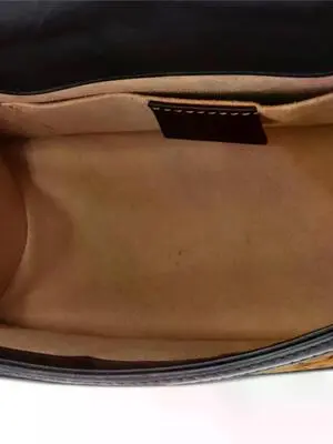 Gucci Sylvie Gg Velvet Mini Satchel Top Handle Bag