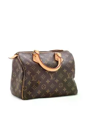 LOUIS VUITTON Speedy Handbag Monogram Canvas Satchel