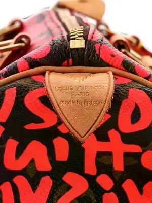 LOUIS VUITTON Monogram Graffiti Speedy 30 Satchel