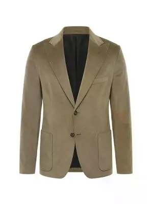 PAOLO PECORA Single-breasted Peaked-lapel Blazer - Neutrals