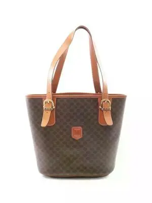 Celine 2000s Macadam Tote Bag - Brown