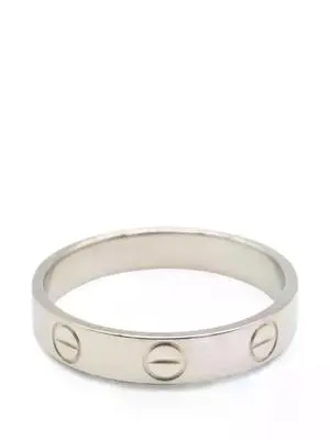 Cartier 18k White Gold Love Ring - Silver