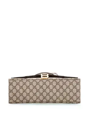 Gucci The Hacker Project Hourglass Top Handle Bag Gg Coated Canvas Medium Shoulder Bag - Brown