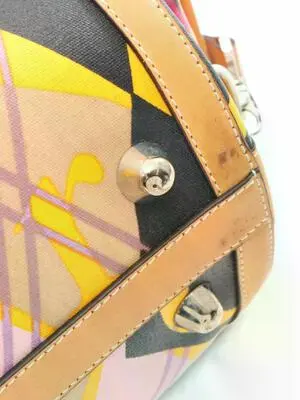 Dior Geometric Print Coated Canvas Tote Bag