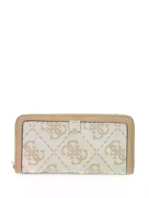 Guess Logo-monogram Zip-around Wallet