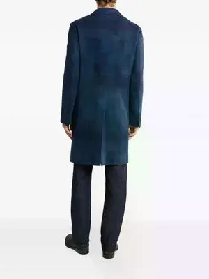 Etro Cotton And Wool Jacquard Coat With Checked Motif