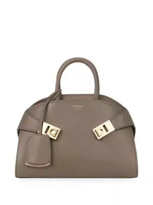 FERRAGAMO Mini Hug Tote Bag - Neutrals