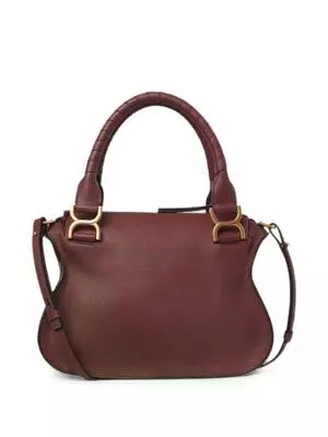 Chloé Marcie Whipstitch Tote Bag - Brown