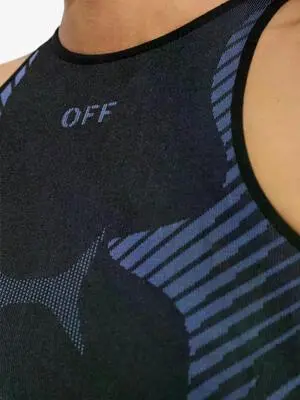 Off-White Sleeveless Crop Top