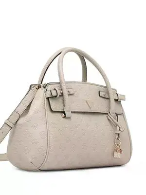 Guess Logo-embossed Padlock Detail Shoulder Bag