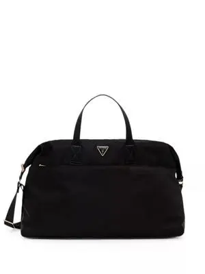 Guess Logo-plaque Holdall Bag - Black
