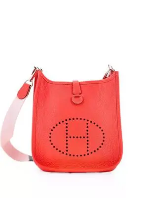 Hermès Evelyne Bag Gen Iii Clemence Tpm Crossbody Bag - Red