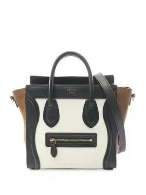 Celine 2000s Nano Luggage Two-way Tote Bag - Black
