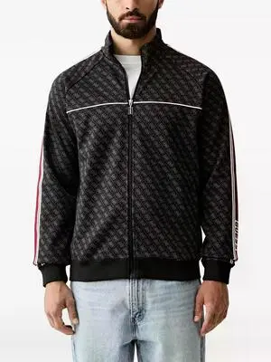 Guess Monogram-print Zip-up Jacket