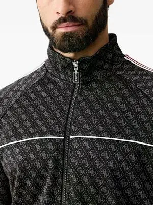 Guess Monogram-print Zip-up Jacket