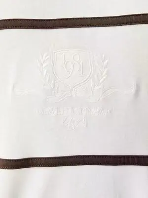 Guess Striped Embroidered-logo Polo Shirt