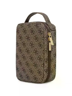 Guess Monogram-print Striped Tech Bag