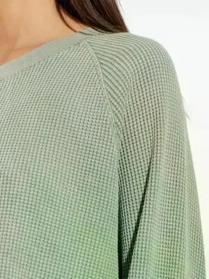 American Vintage Waffle Knit Raglan Sleeve Jumper