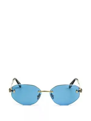 BVLGARI Serpenti Rimless Sunglasses - Gold