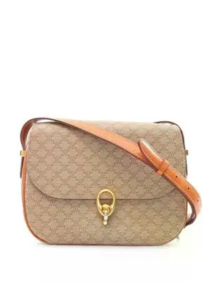Celine 2000s Macadam Adjustable-strap Crossbody Bag - Neutrals