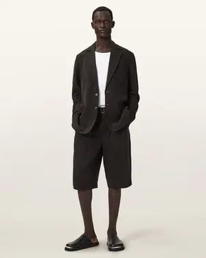 ALLSAINTS Marko Tailored Linen Blend Shorts