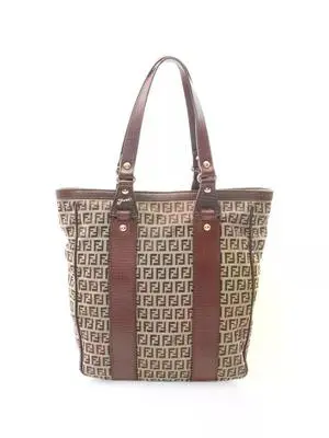 Fendi Zucchino Canvas Tote Bag