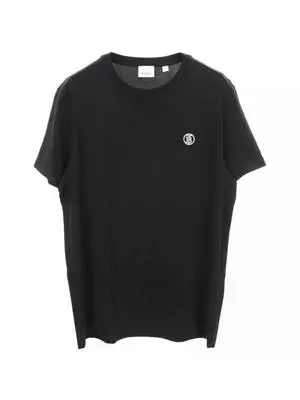 Burberry 2000s Logo-embroidered T-shirt - Black
