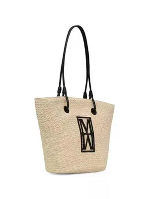 Marc O'polo Large Logo-patch Woven Tote Bag