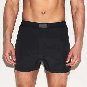 SKIMS Knit Boxer 3 Pack | Black | | Cotton