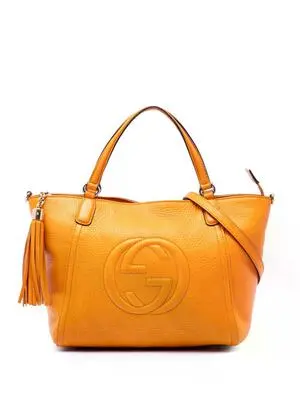 Gucci 2016-2026 Small Calfskin Soho Cellarius Satchel - Yellow