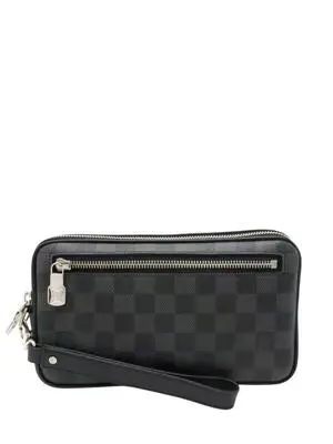 LOUIS VUITTON 2018 Damier Graphite Alpha Clutch Bag - Black