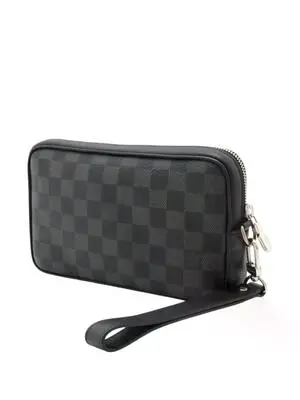 LOUIS VUITTON Damier Graphite Alpha Clutch Bag