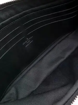 LOUIS VUITTON Damier Graphite Alpha Clutch Bag