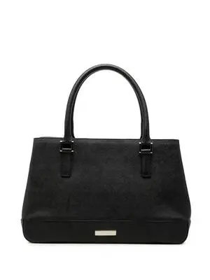 Burberry 2000-2017 Leather Tote Bag - Black