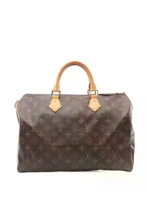 LOUIS VUITTON 2014 Monogram Speedy 35 Boston Bag - Brown