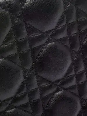 Dior Medium Lambskin Cannage Lady Satchel - Black