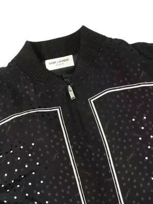 Saint Laurent 2010s Polka-dot Bomber Jacket