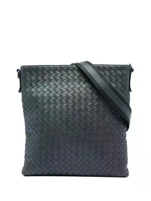 Bottega Veneta 2012-2026 Nappa Intrecciato Vn Crossbody Bag - Grey