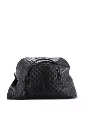 Saint Laurent Quilted Leather Travel Bag - Black