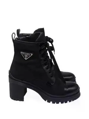 Prada Re-nylon Lace-up Ankle Boots