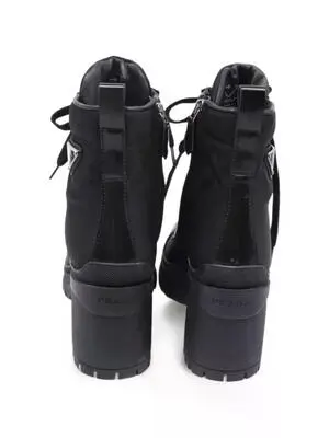 Prada Re-nylon Lace-up Ankle Boots