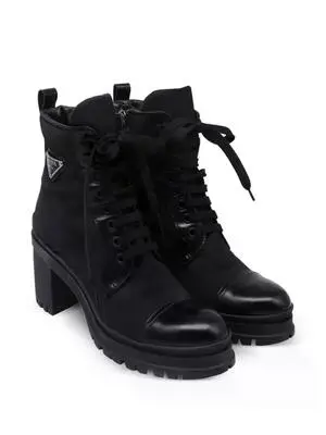 Prada Re-nylon Lace-up Ankle Boots