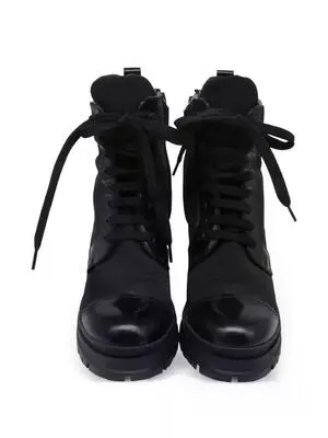Prada Re-nylon Lace-up Ankle Boots