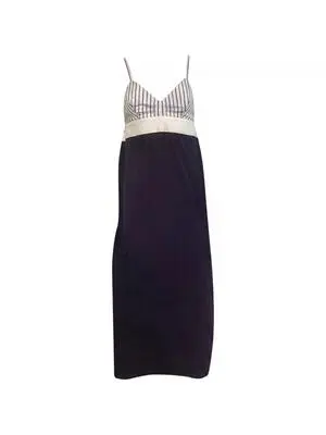 Dries Van Noten Striped Midi Dress - Blue